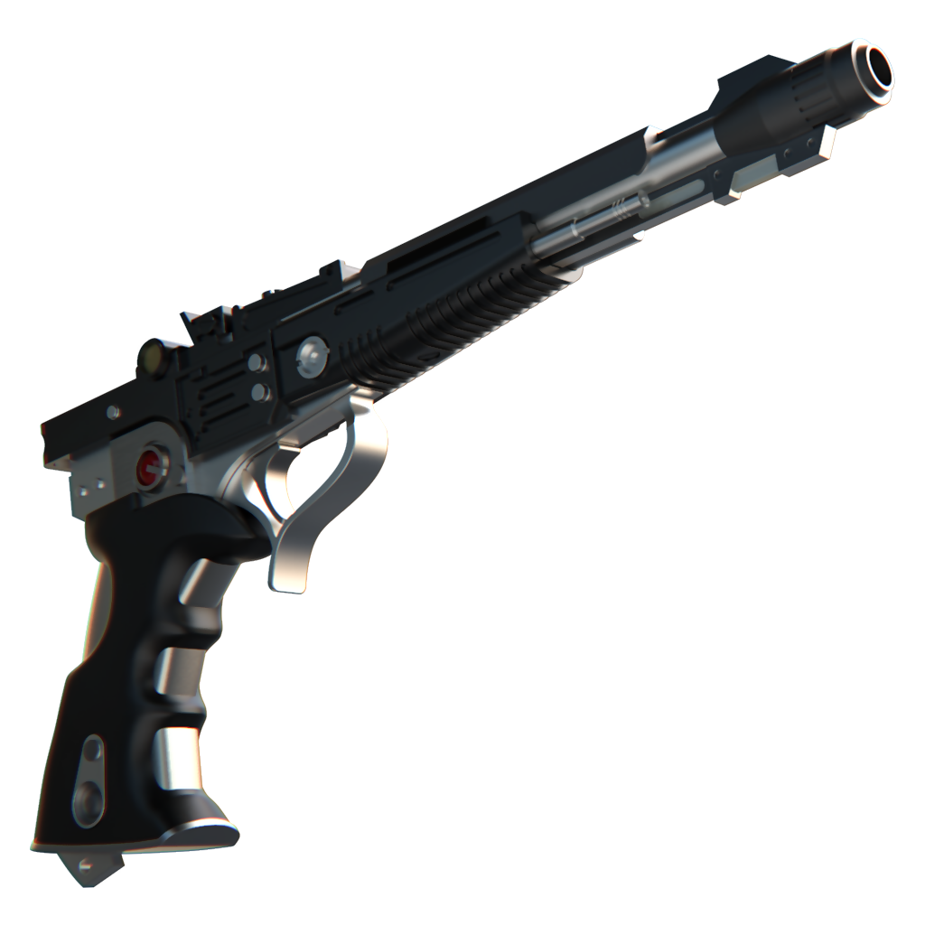 ISC blaster Mandalorian S03 – Wireframe