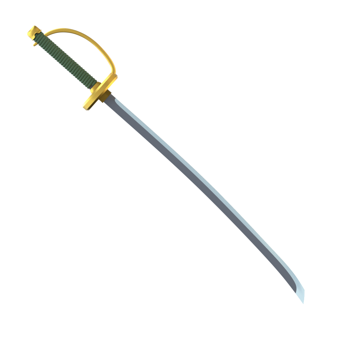 Gryphon - Shanks Saber - 3D File – Wireframe