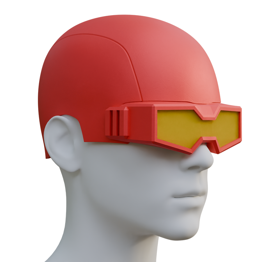 Rex-Splode Helmet 3D Printable File – Wireframe