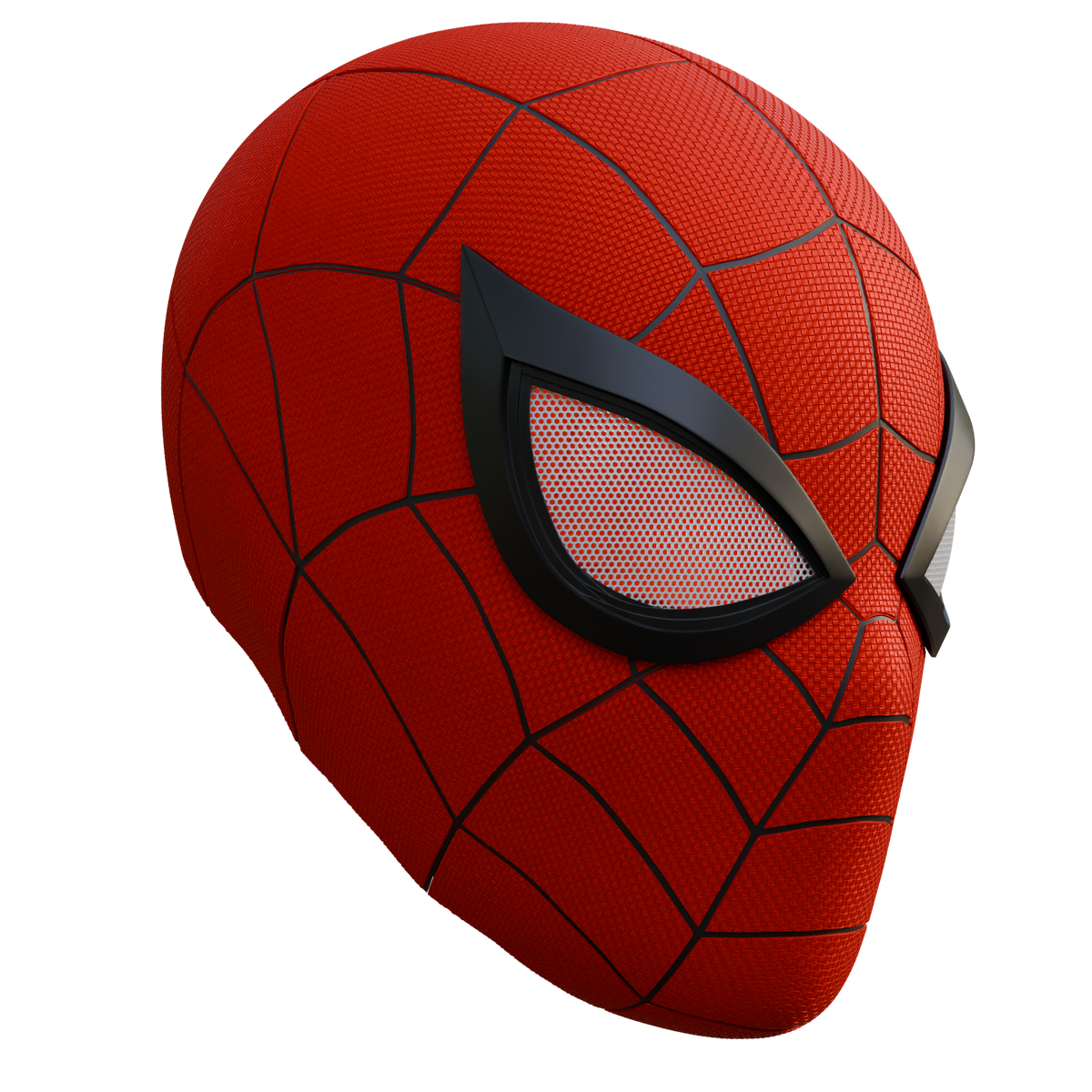 Spiderman ADV V2 Helmet 3D Printable Model – Wireframe