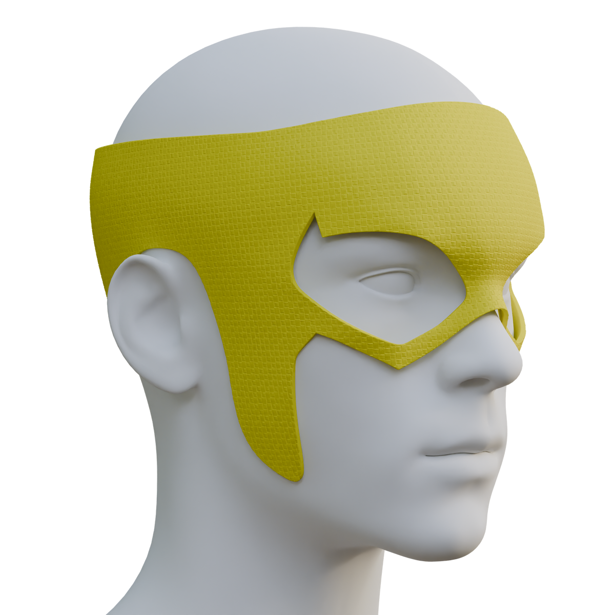 Invincible Lens Less Mask 3D Printable Model – Wireframe