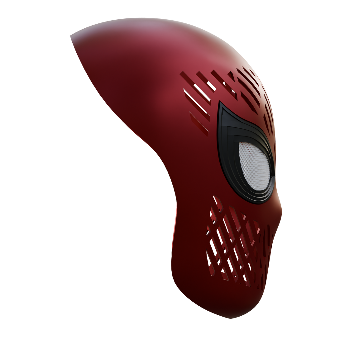 MCU Peter Faceshell 3D Model – Wireframe