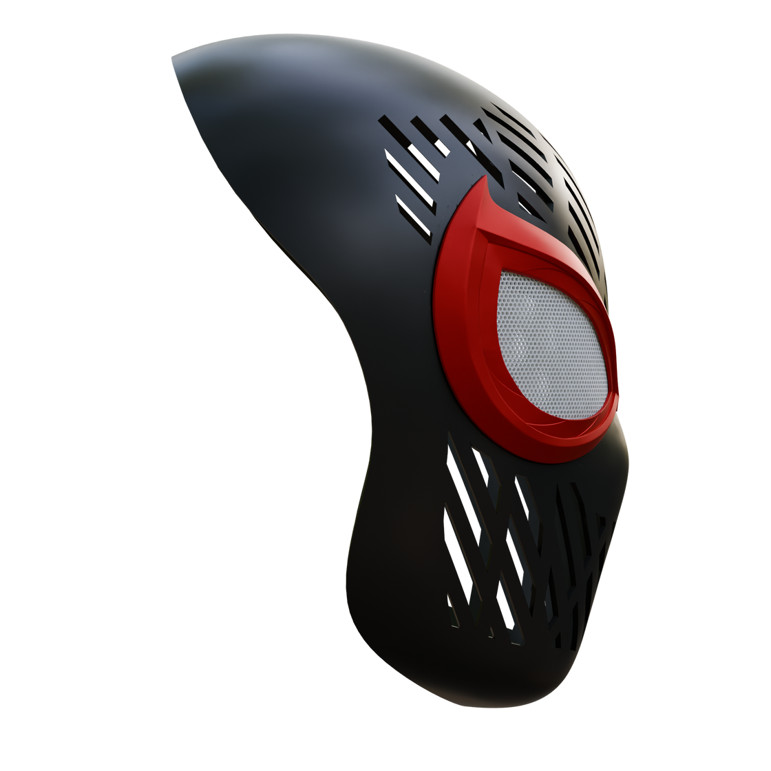 Miles Faceshell 3D printable model – Wireframe