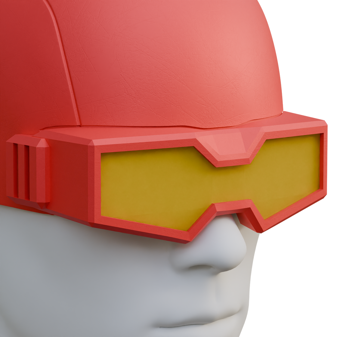 Rex-Splode Helmet 3D Printable File – Wireframe