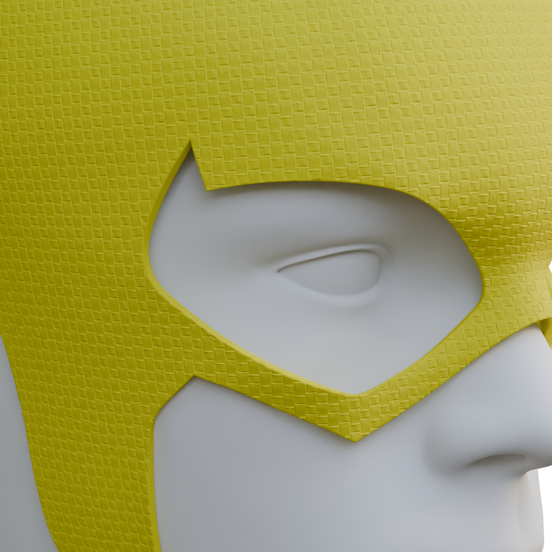 Invincible Lens Less Mask 3D Printable Model – Wireframe