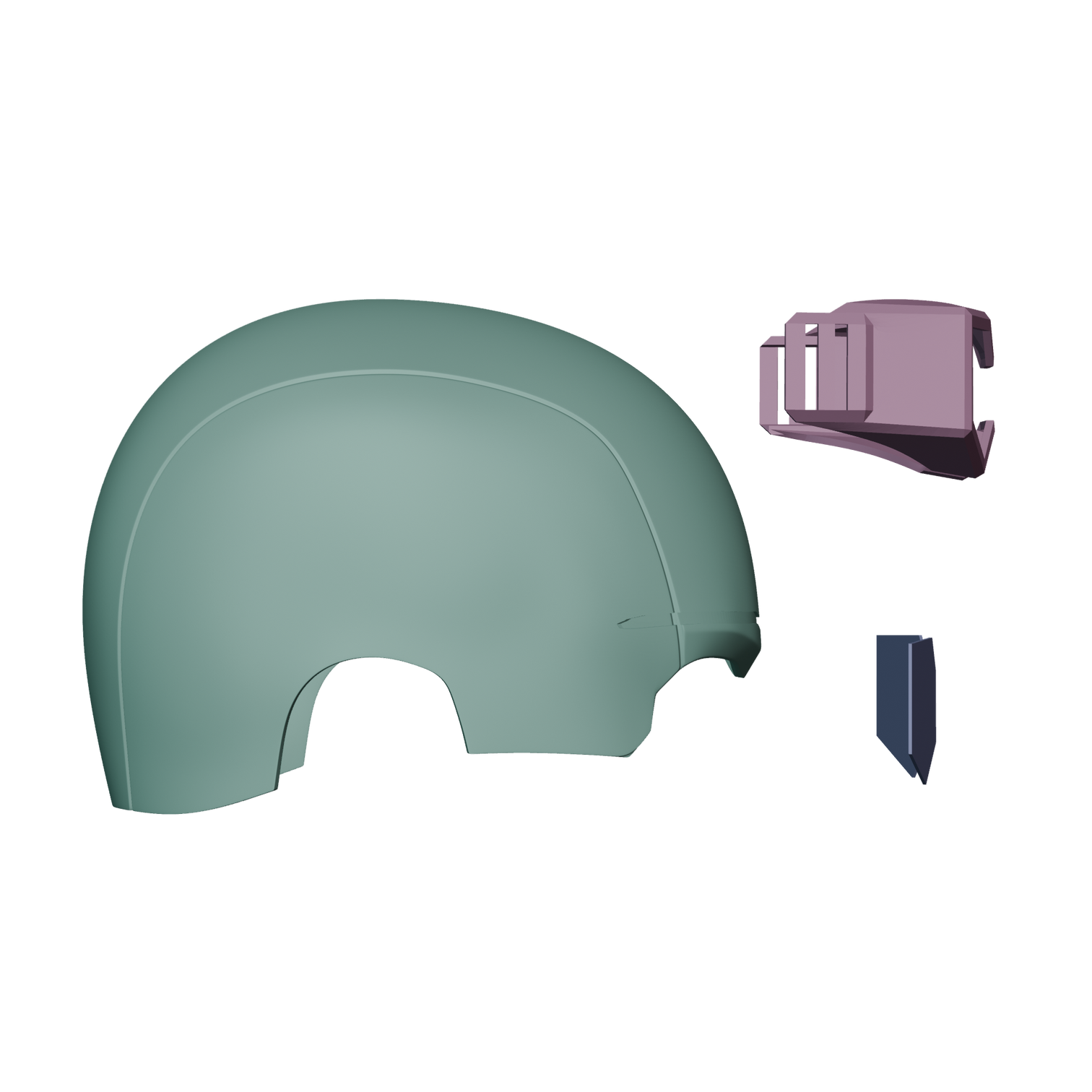 Rex-Splode Helmet 3D Printable File – Wireframe