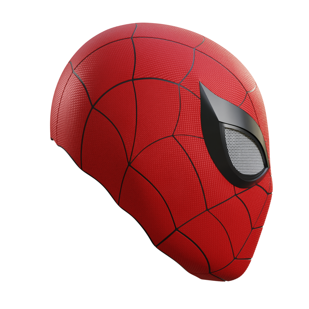 Spiderman Classic Helmet 3D Printable Model – Wireframe