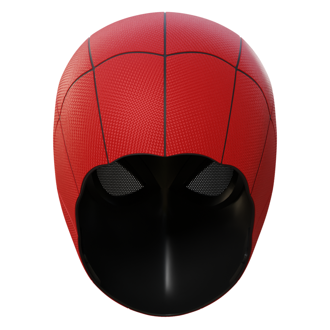 Spiderman Classic Helmet 3D Printable Model – Wireframe