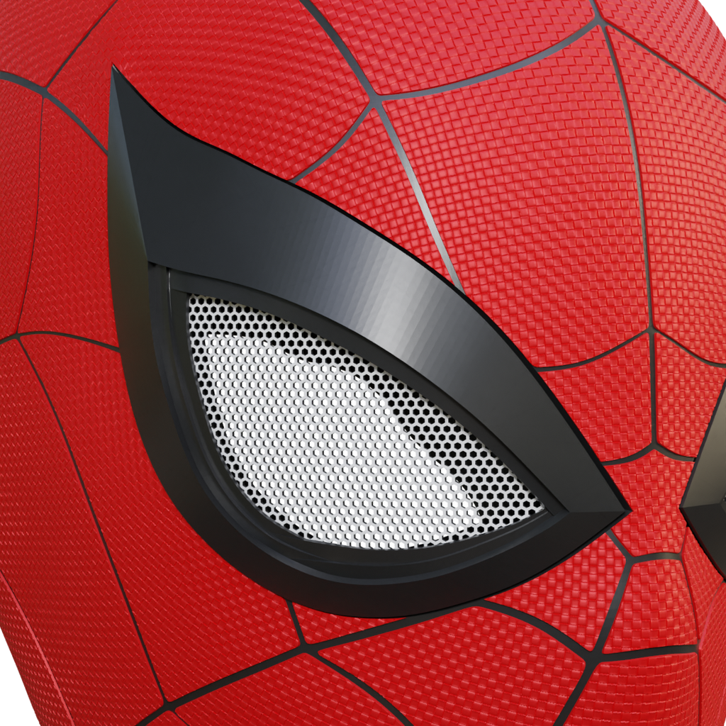 Spiderman Classic Helmet 3D Printable Model – Wireframe