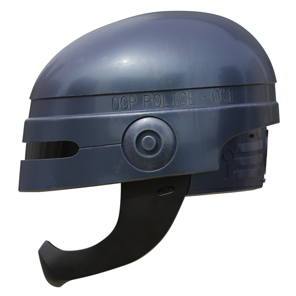 Robocop Helmet 3D Printable Model – Wireframe