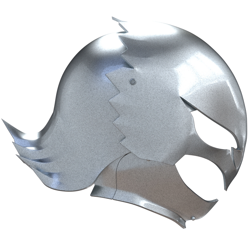 Band of The Hawk Reborn - Griffith Helmet - 3D File – Wireframe