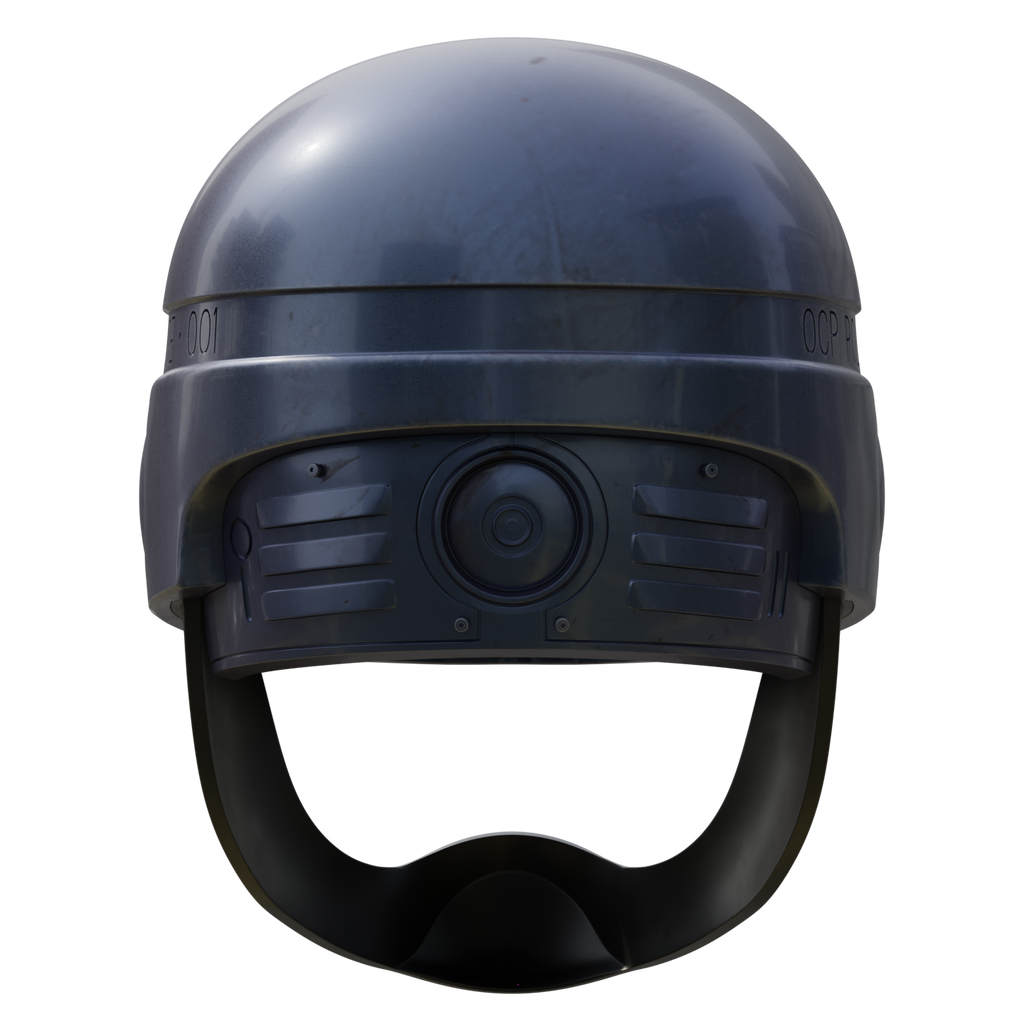 Robocop Helmet 3D Printable Model – Wireframe