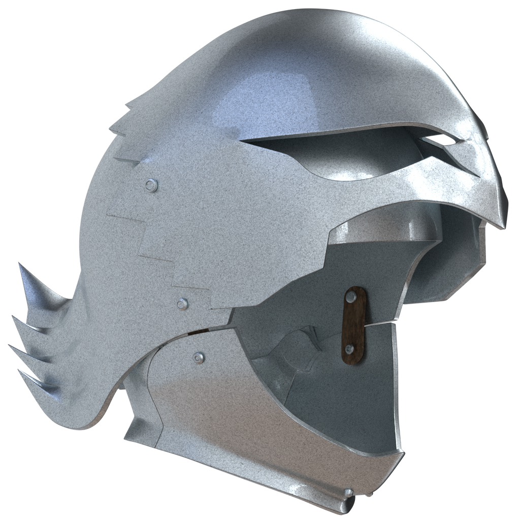 Band of The Hawk Reborn - Griffith Helmet - 3D File – Wireframe