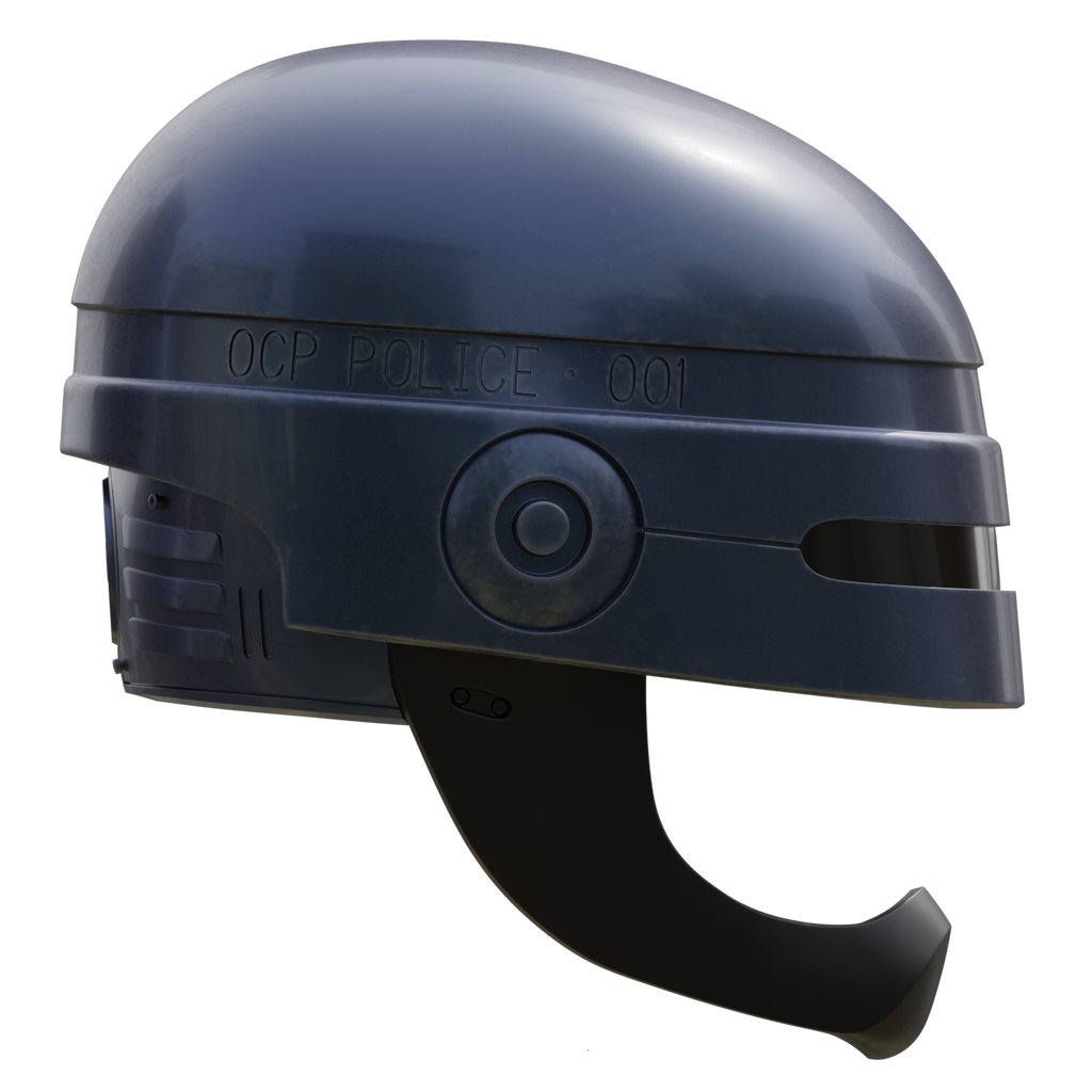 Robocop Helmet 3D Printable Model – Wireframe