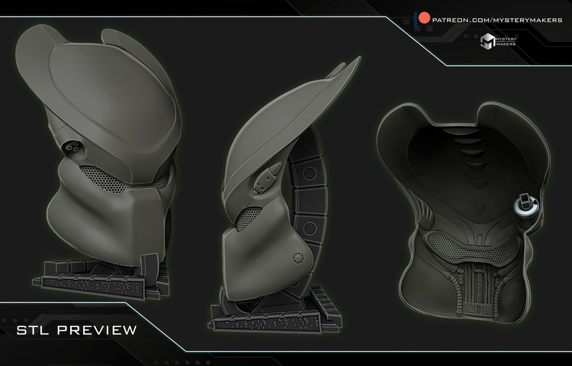 Predator Jungle hunter bio mask with working three point laser instruc ...