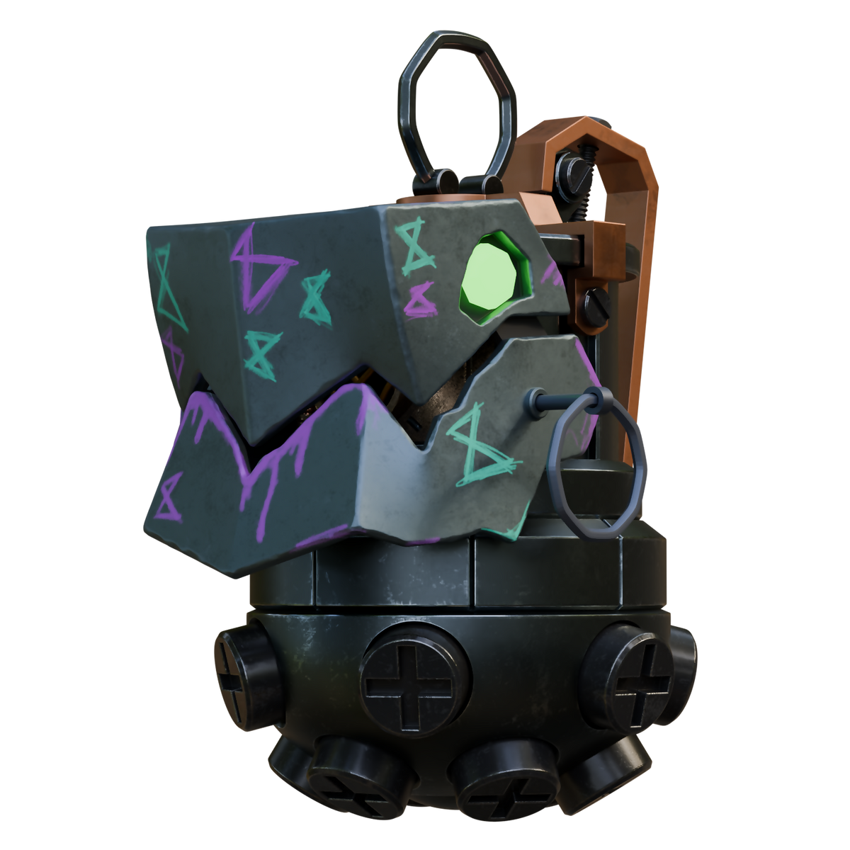 Jinx Chomper 3D Model – Wireframe