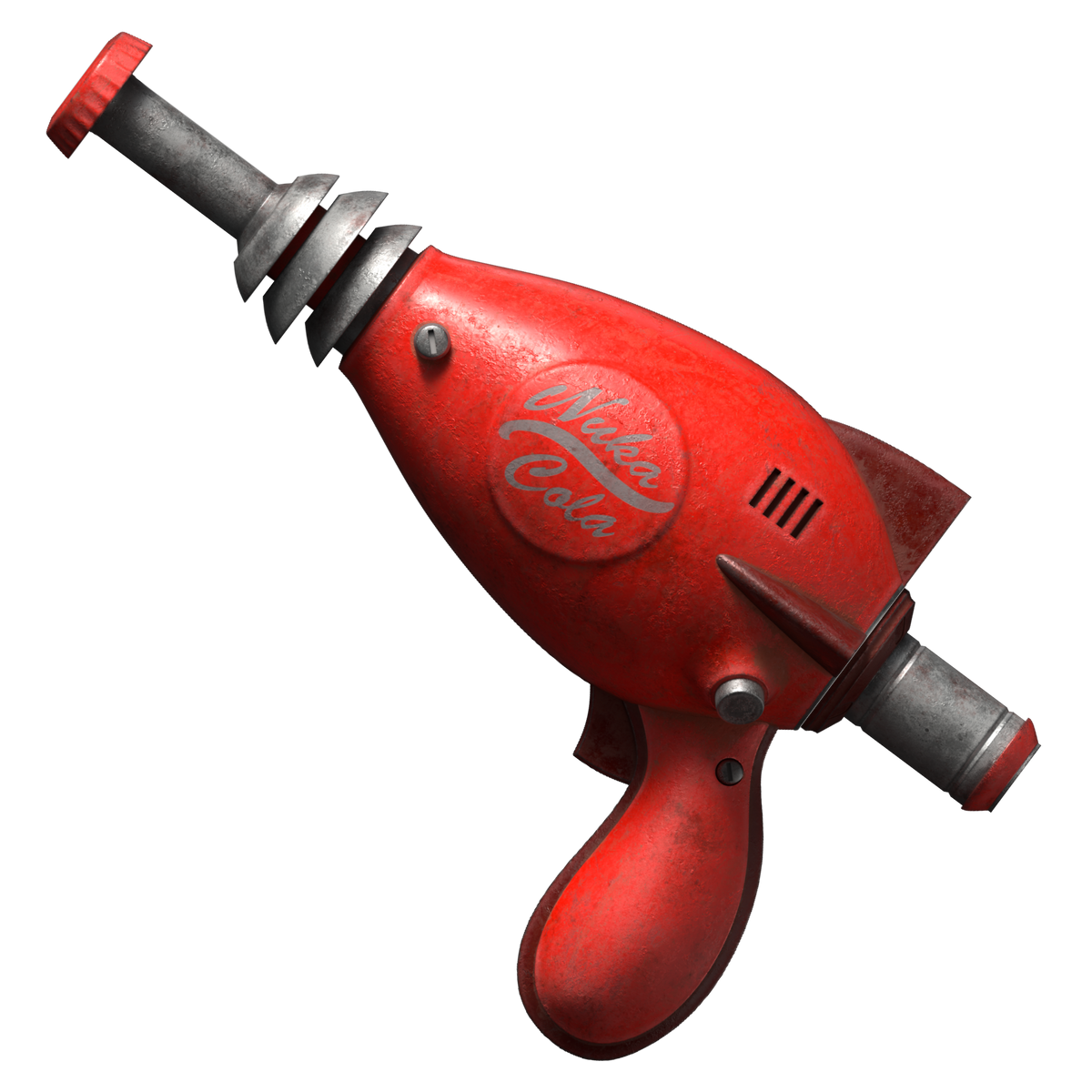 Fallout 4 Thirst Zapper Nuka-Cola Gun 3D Model – Wireframe