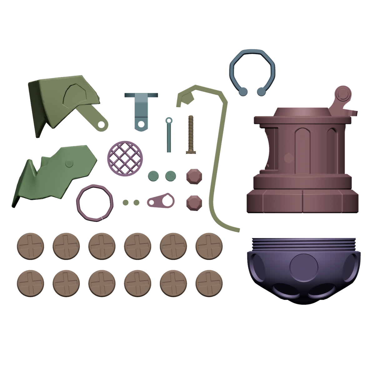 Jinx Chomper 3D Model – Wireframe