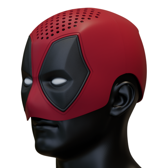 Deadpool Faceshell V2 3D Model – Wireframe