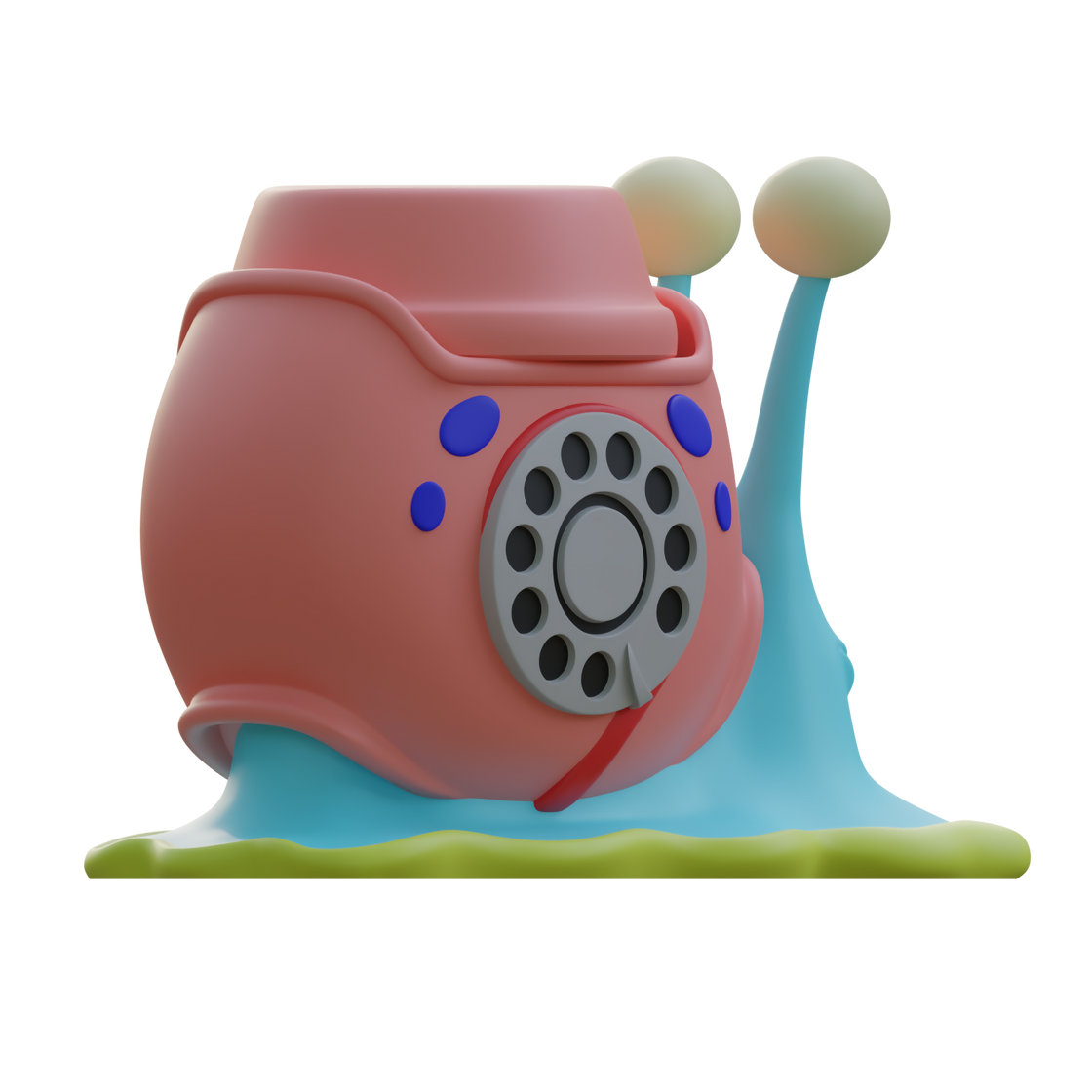 Gary the Transponder Snail 3D File – Wireframe