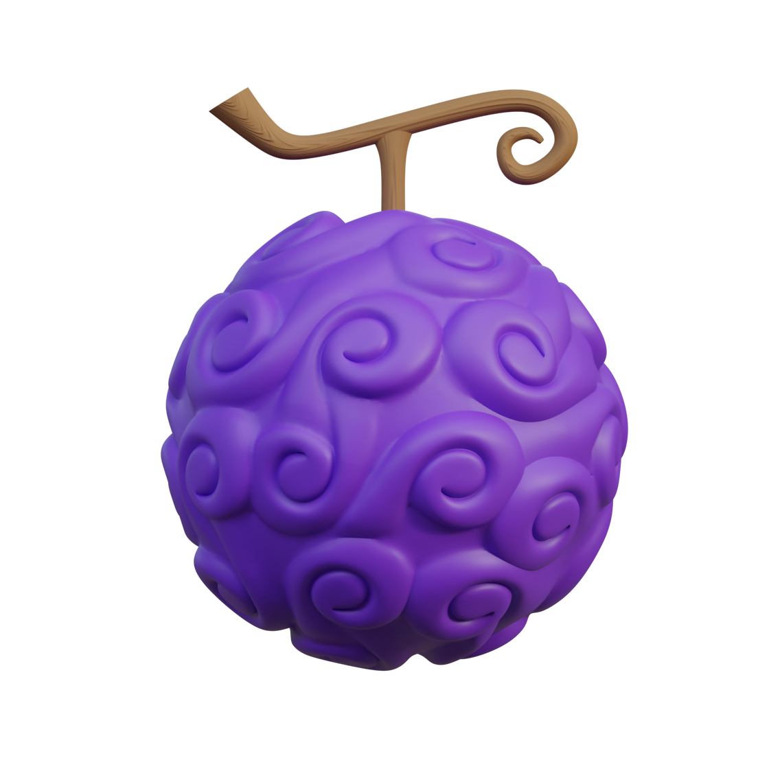 Gum-Gum Fruit (Devil Fruit) 3D File – Wireframe