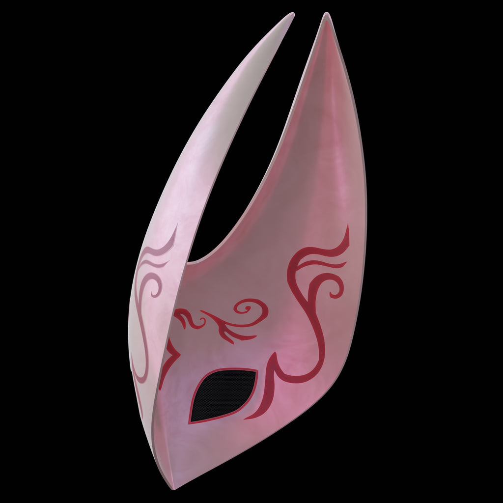 Hornet Castlevania Mask - Hollow Knight Silksong 3D Model – Wireframe
