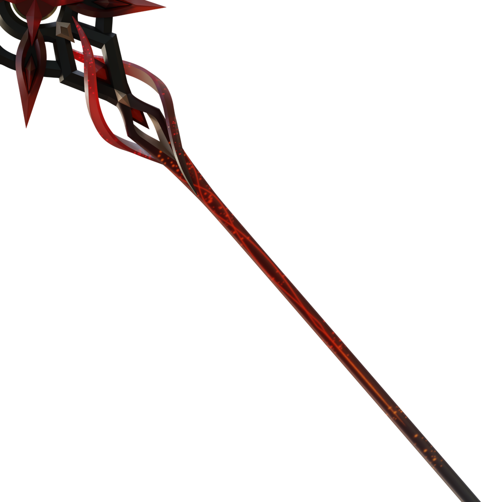 Crimson Moons Semblance from Genshin Impact – Wireframe