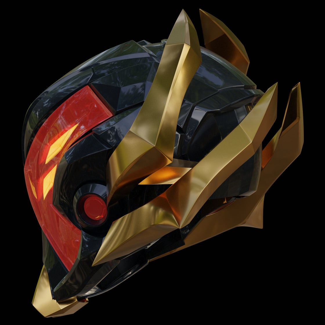 X-tron Helmet 3D Model – Wireframe