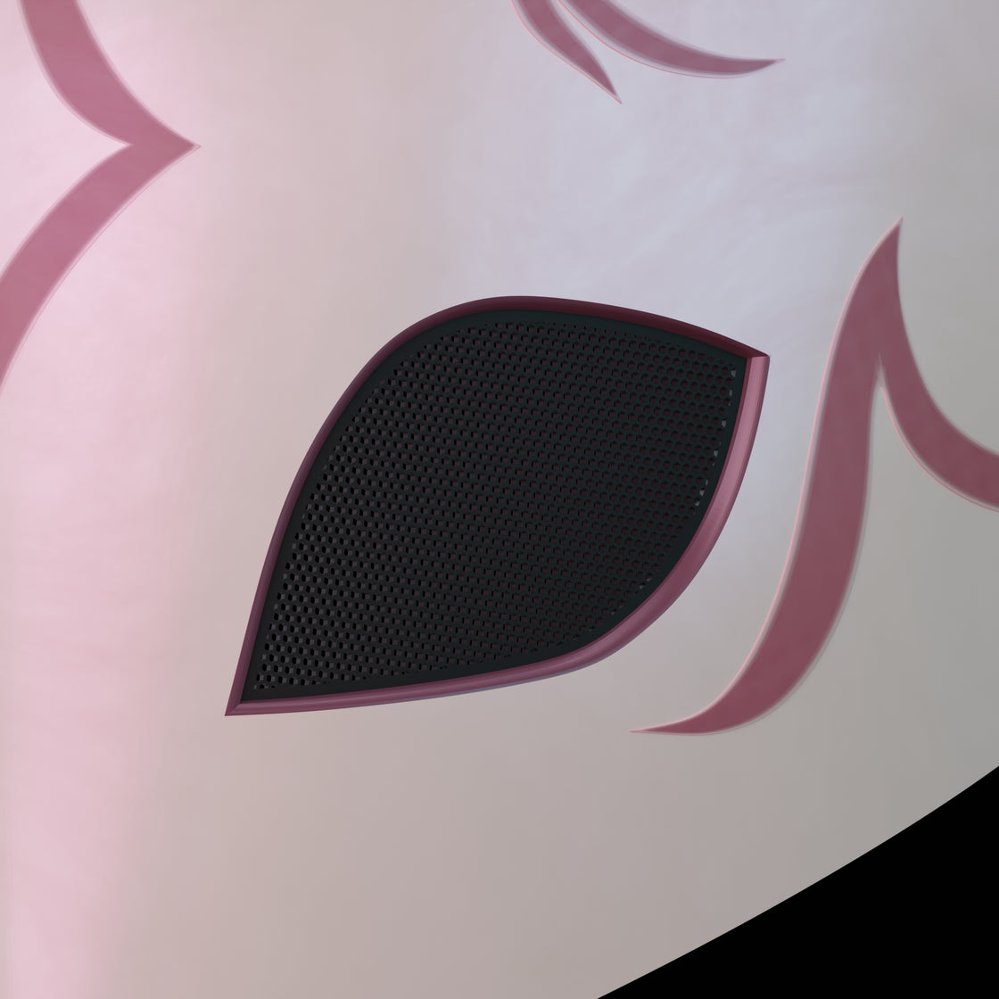 Hornet Castlevania Mask - Hollow Knight Silksong 3D Model – Wireframe