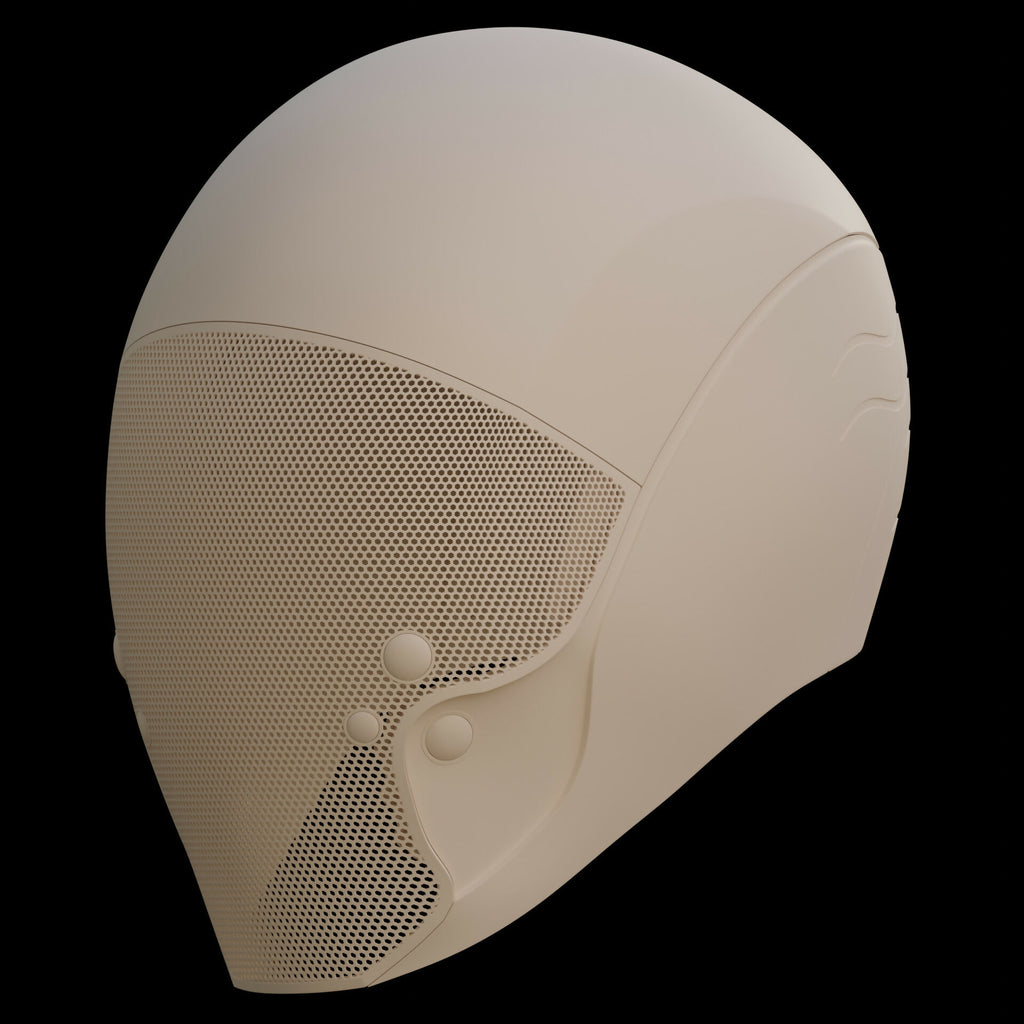 Ghost Thunderbolts Mask 3D Model – Wireframe