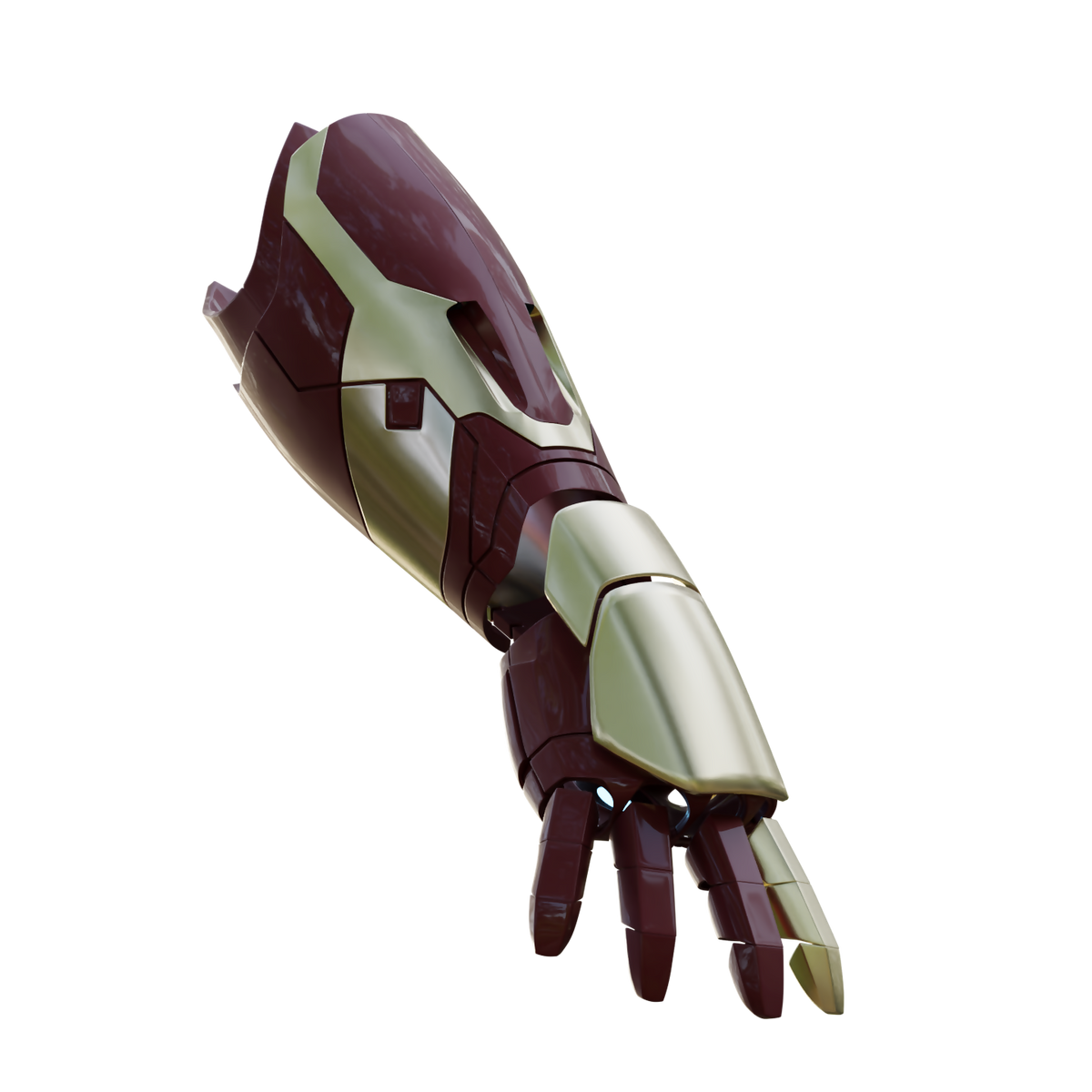 Iron Man Mk42 Motorized Wrist 3d Printable Model – Wireframe