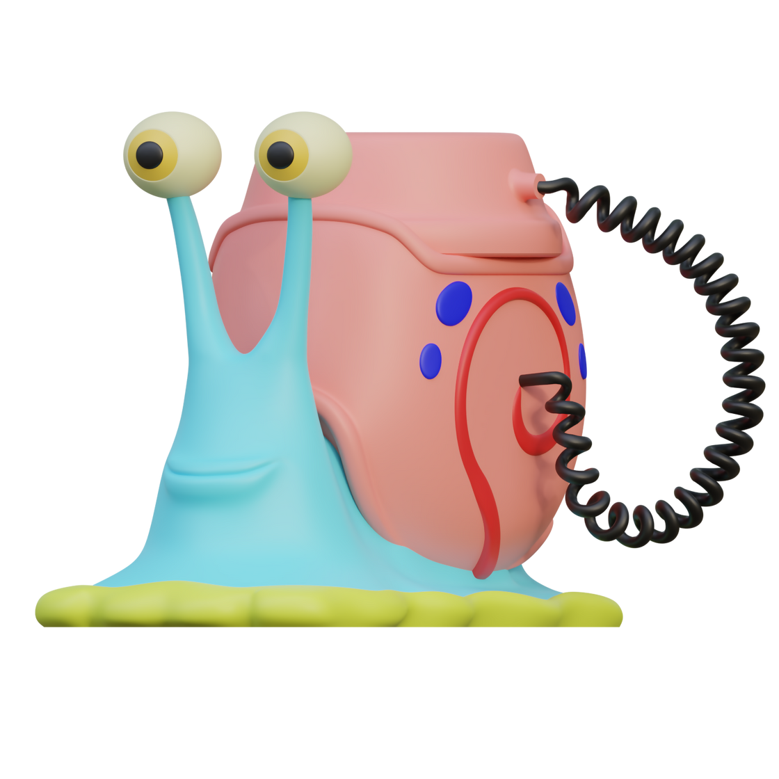 Gary the Transponder Snail 3D File – Wireframe
