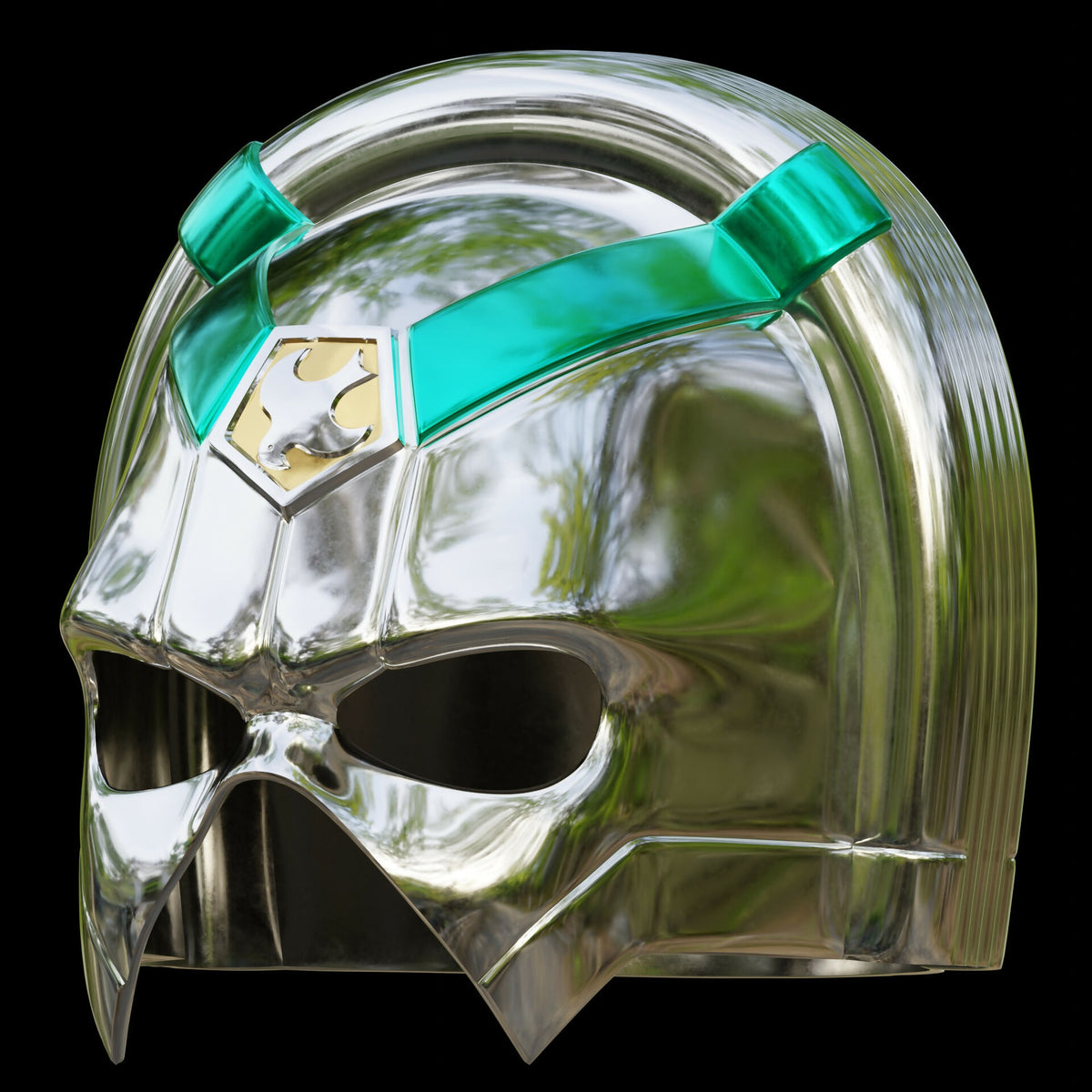 Peacemaker Sonic Boom Helmet 3D Model – Wireframe