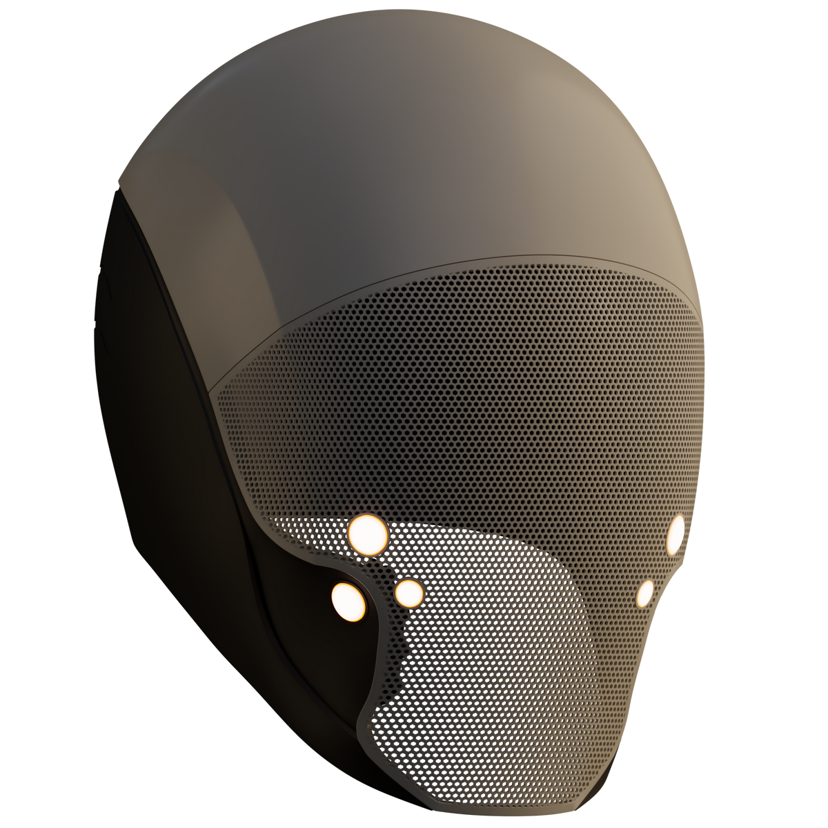 Ghost Thunderbolts Mask 3D Model – Wireframe