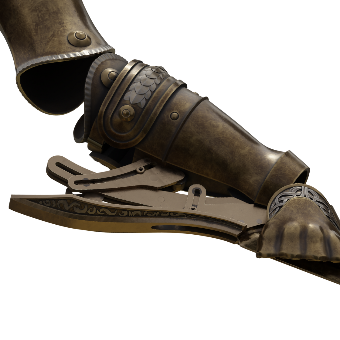 Articulated Malenia Prosthesis – Wireframe