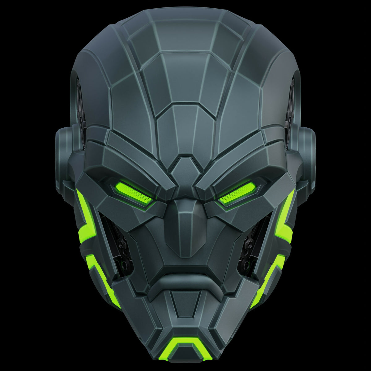 Doctor Doom 2099 Helmet - Marvel Rivals 3D model – Wireframe
