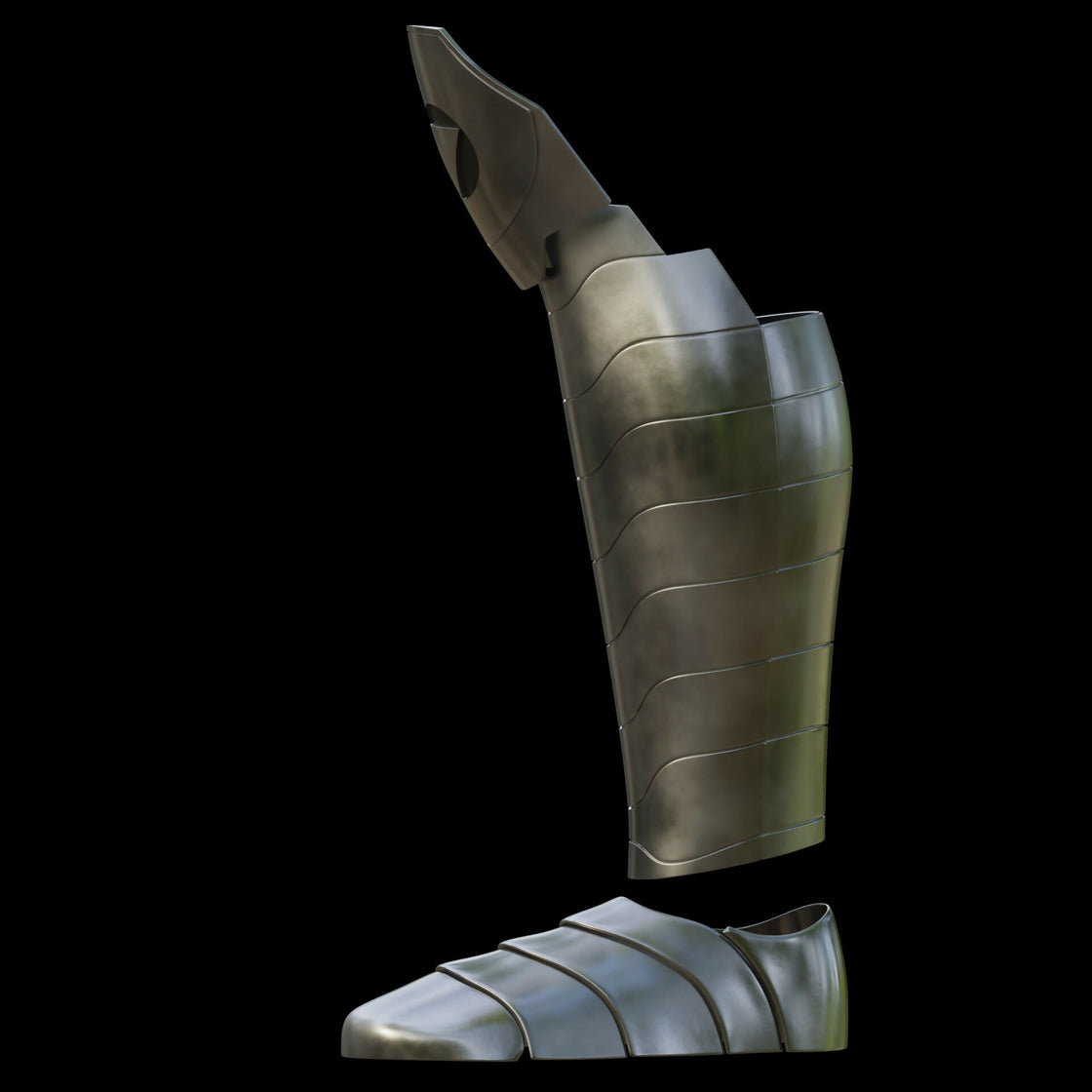 Gambit Armor and Boots 3D Model – Wireframe