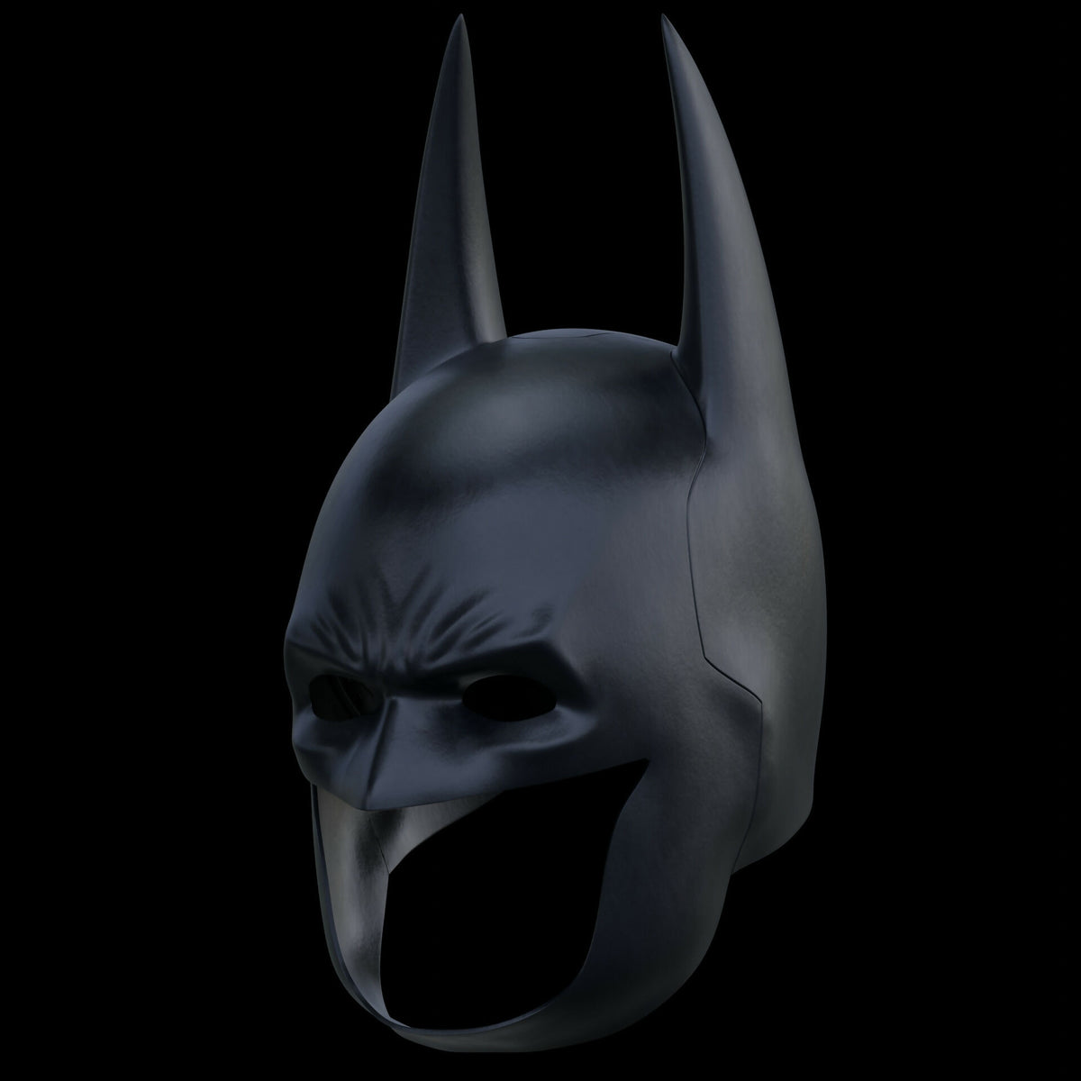Batman 7.43 Cowl - Arkham Knight 3D Model – Wireframe