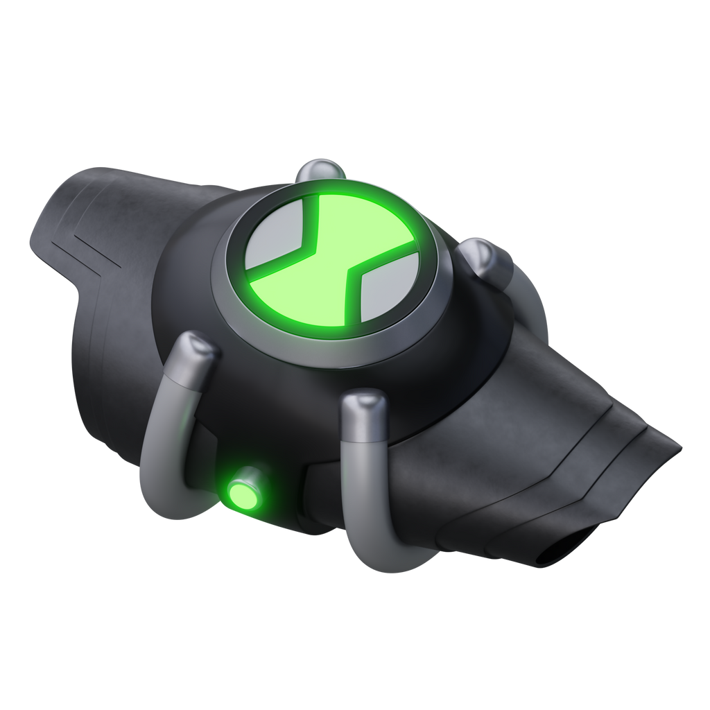 Ben 10,000 Omnitrix 3D Model – Wireframe