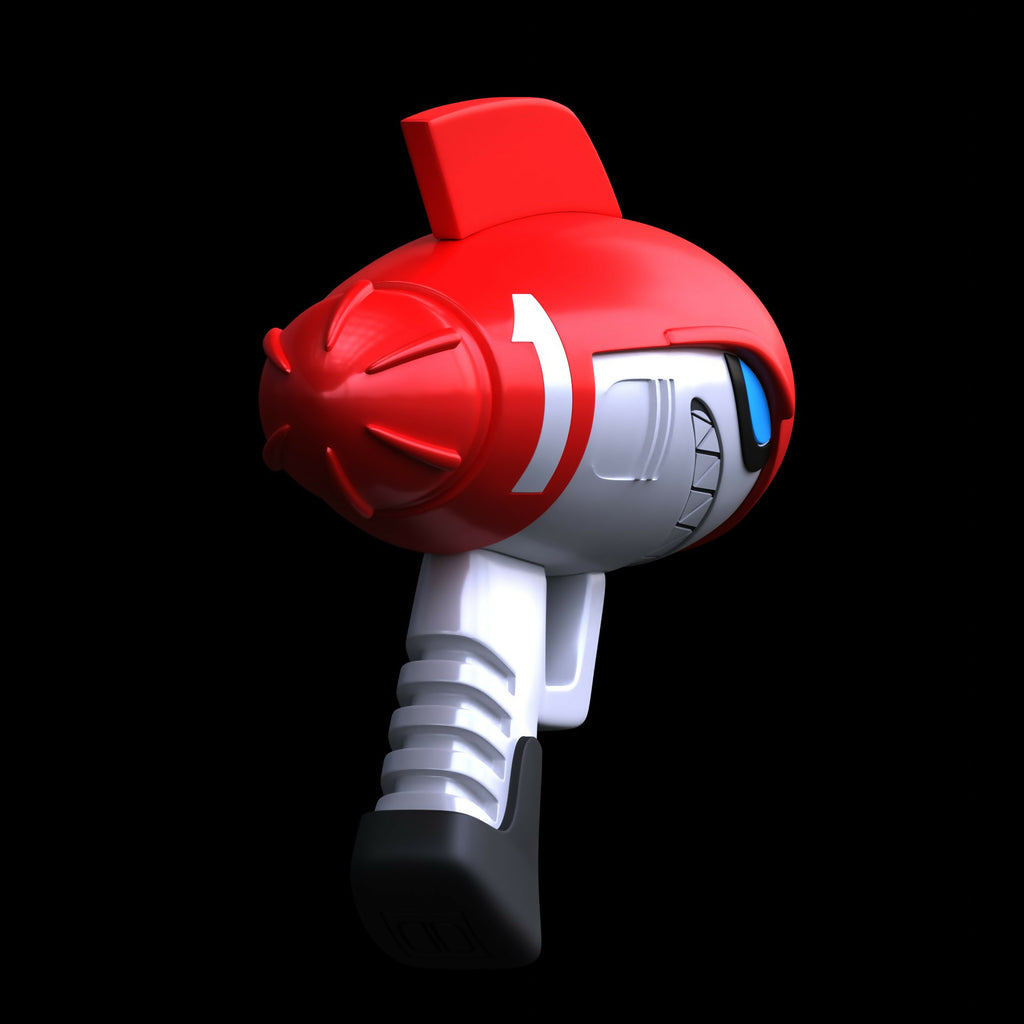 Gamma 1 Blaster - DBS Super Hero 3D Model – Wireframe