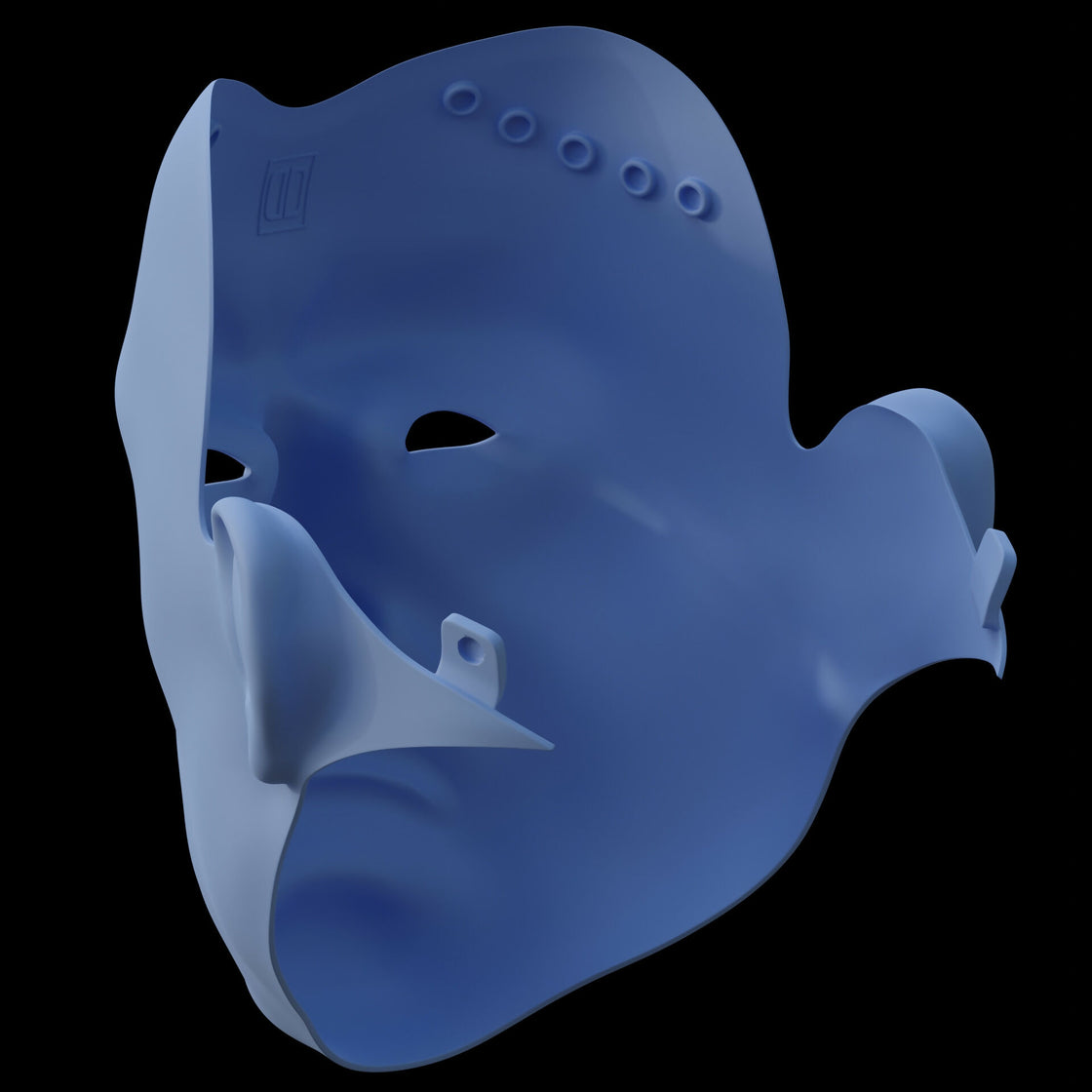 Colossus Mask 3D Model – Wireframe