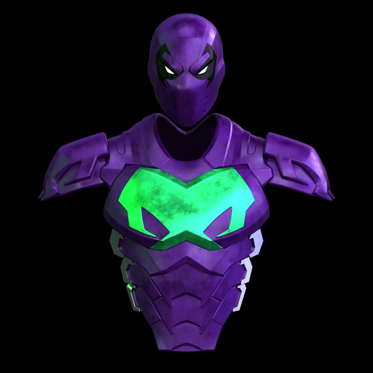 The Prowler Armor Fortnite 3D Model – Wireframe