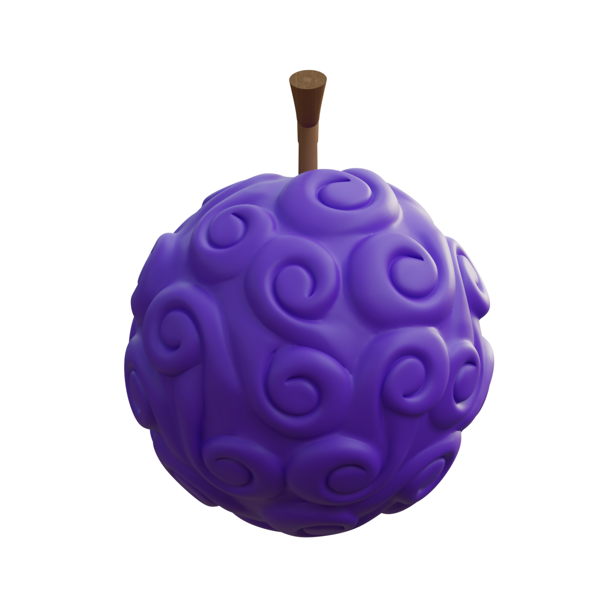 Gum-Gum Fruit (Devil Fruit) 3D File – Wireframe