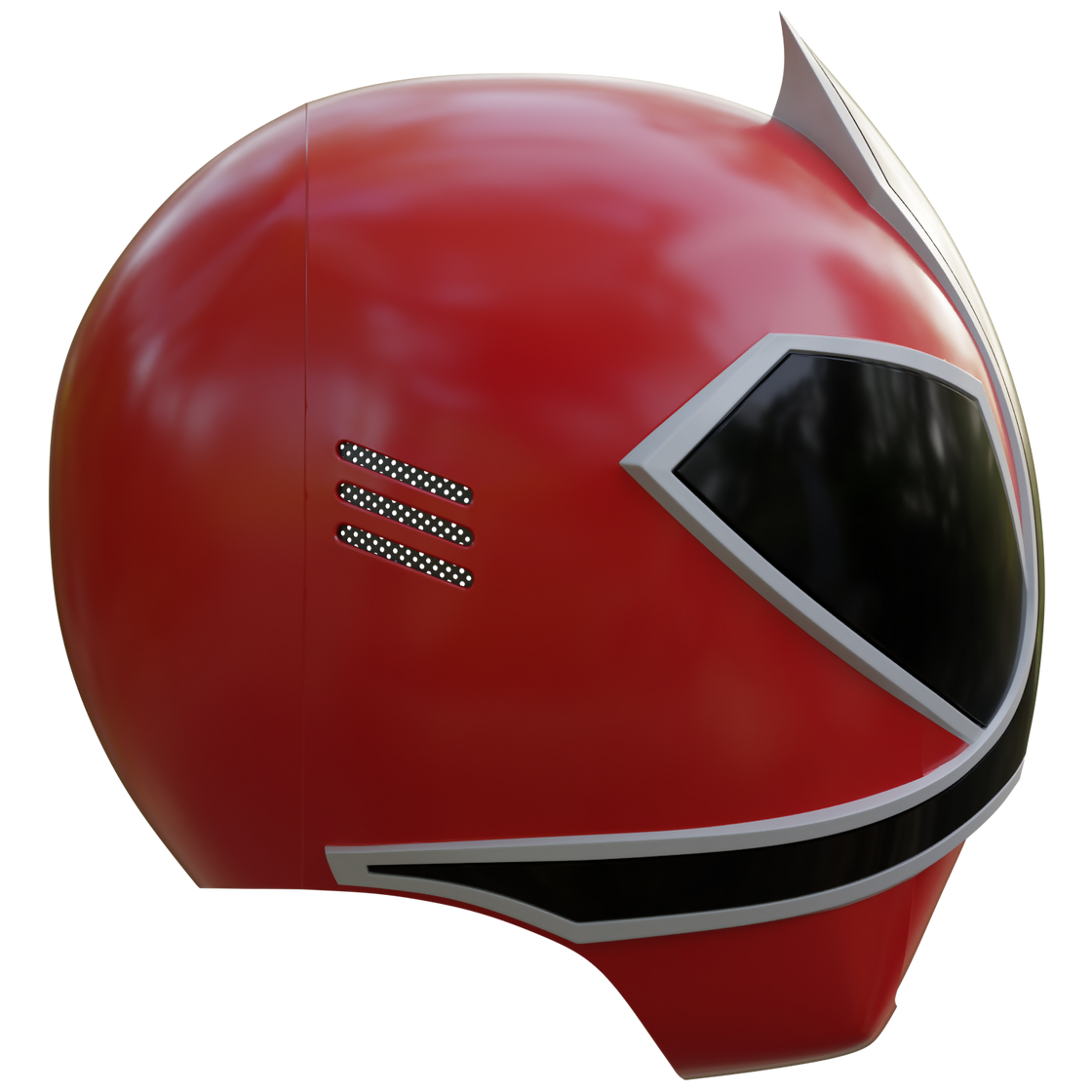 Red Samurai Power Ranger [3D Print Model] – Wireframe