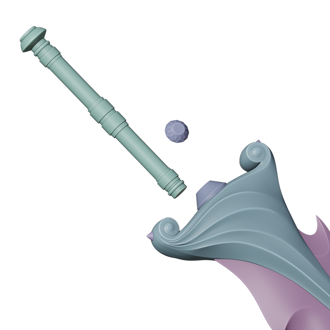 Stitch Ray Gun - Lilo & Stitch - 3D Print Model – Wireframe