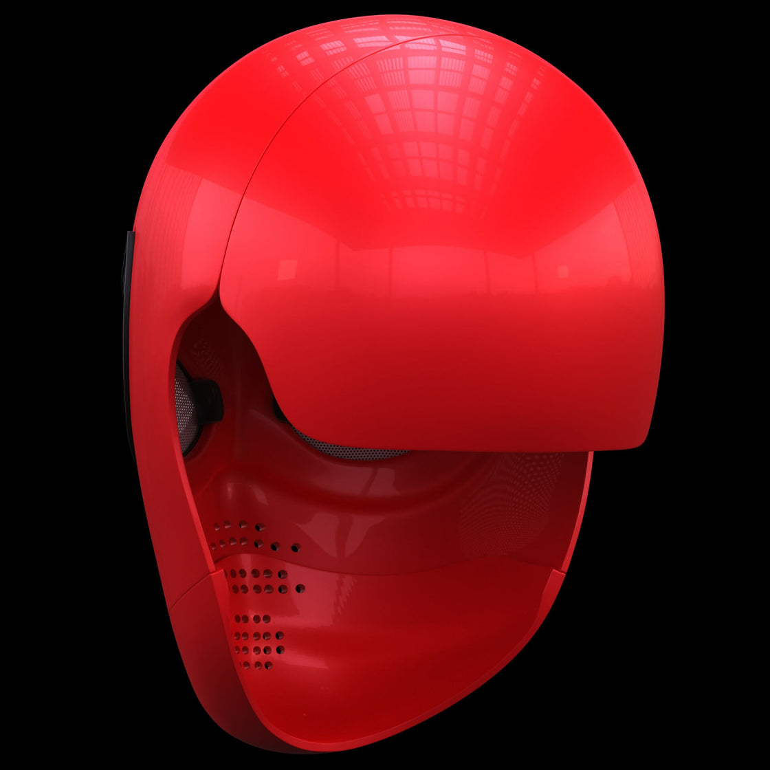 NWH Spider-man Faceshell 3D Model – Wireframe