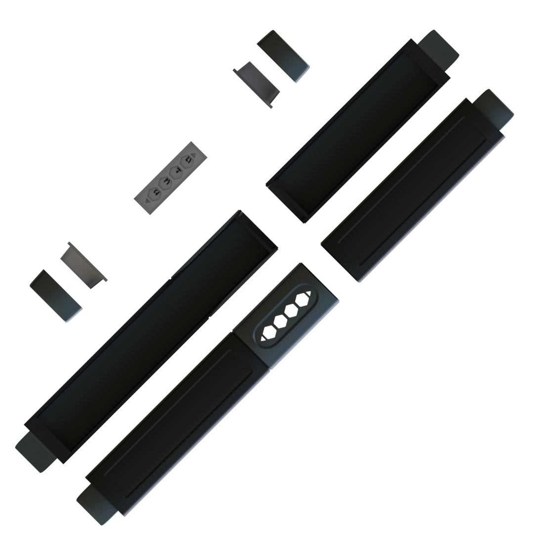 Tron Lightcycle Baton 3D Printable Model – Wireframe