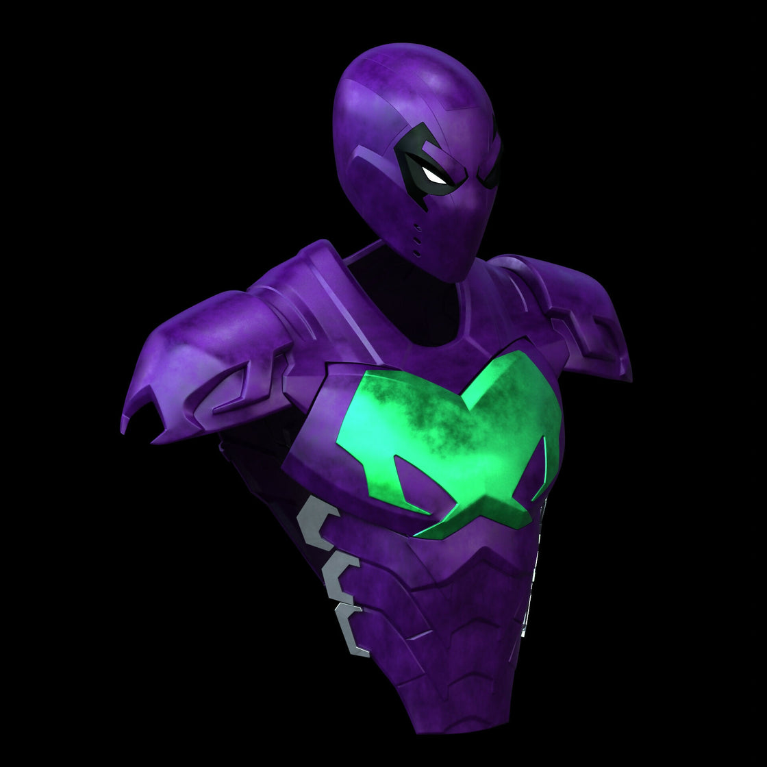 The Prowler Armor Fortnite 3D Model – Wireframe