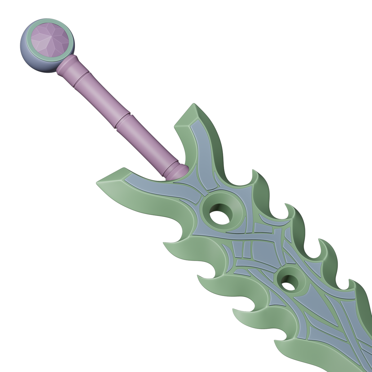 Eshonai's Shardblade - Stormlight Archive 3D Model – Wireframe