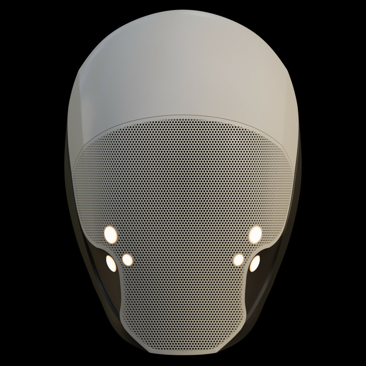 Ghost Thunderbolts Mask 3D Model – Wireframe